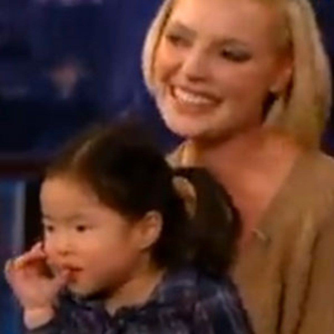 Katherine Heigl Introduces Super Shy Daughter Naleigh To Jimmy Kimmel katherine-heigl-introduces-super-shy-daughter-naleigh-to-jimmy-kimmel